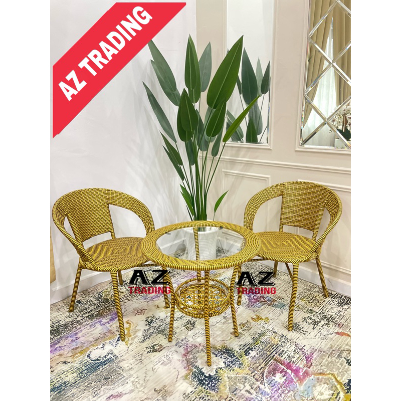 SET MEJA SANTAI 2 KERUSI DAN 1 MEJA/SET KERUSI MEJA SANTAI VIRAL /MEJA ...