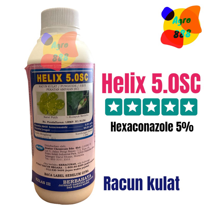 Helix 5.0 1Liter/Hextar hexaconazole 5%|Racun kulat/Racun akar putih ...