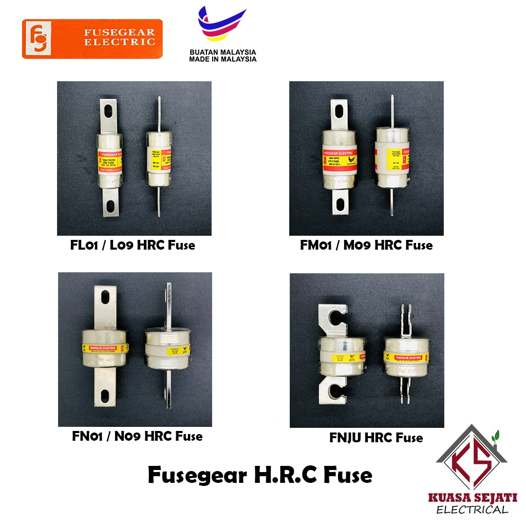 HRC Fusegear Electric 80A - 400A FUSE MADE IN MALAYSIA FL01 / FM01 ...