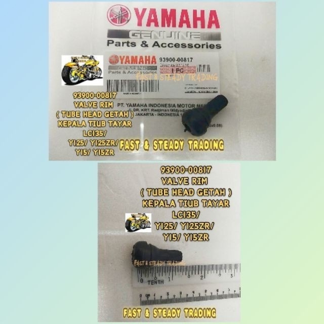 YAMAHA 93900-00817 VALVE RIM ( TUBE HEAD GETAH ) KEPALA TIUB TAYAR ...
