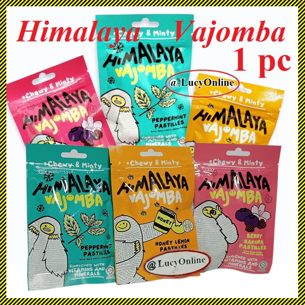 Himalaya Vajomba Pastilles 25g -3 Flavour (Honey Lemon | Berry Sakura ...