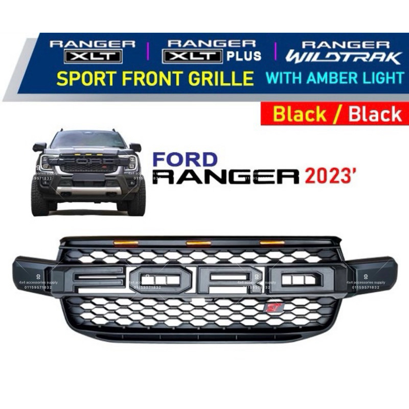 Ford Ranger T9 2022-2024 Next Gen XLT XLT+ Wildtrak GT Front Grill ...