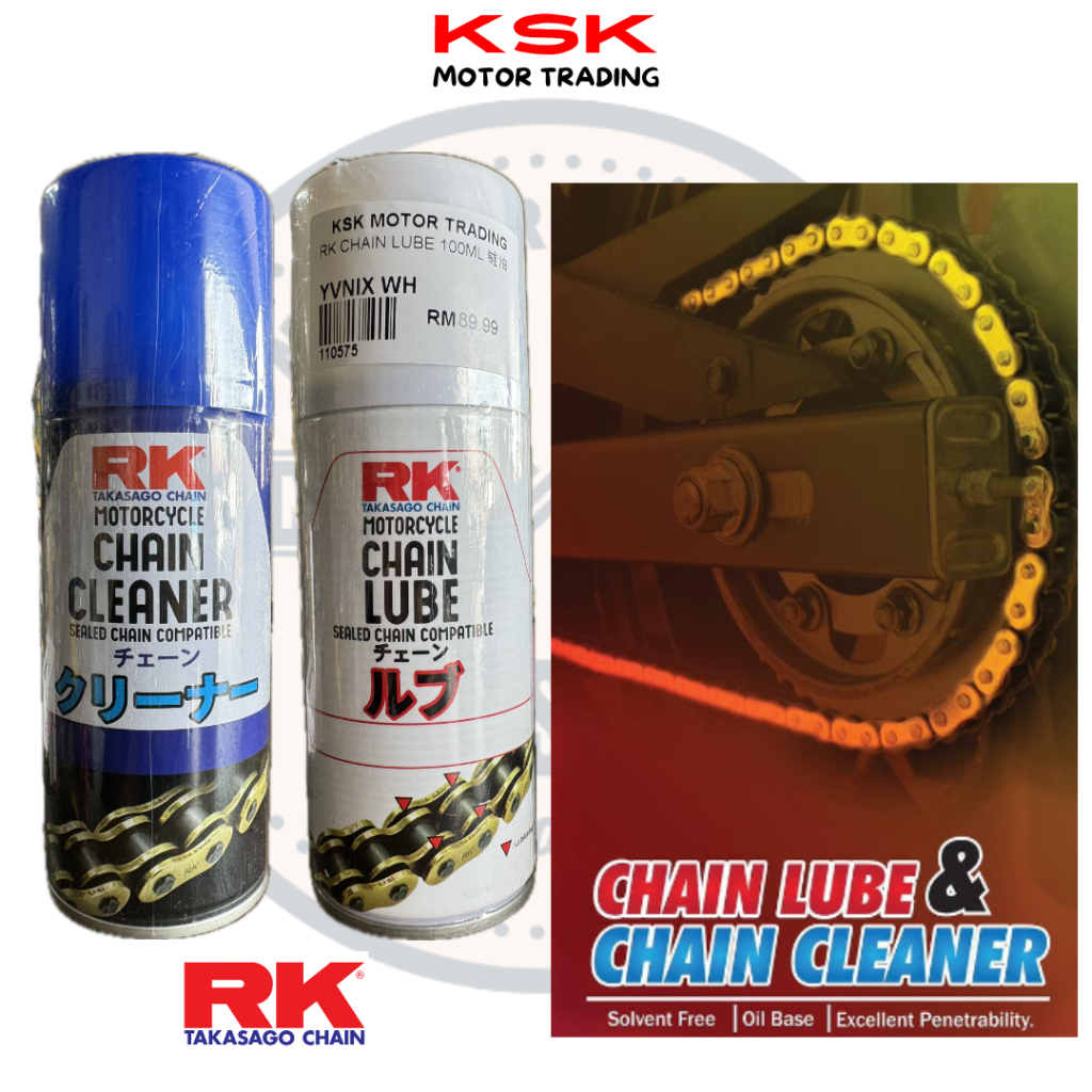 【5.5 SALE】CHAIN LUBE & CLEANER MINYAK RANTAI RK TAKASAGO CHAIN SPRAY ...