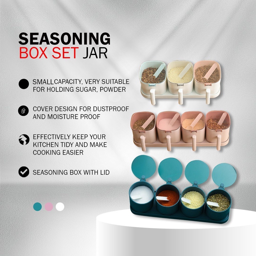 Kitchen Seasoning Box Jar Storage Box Seasoning Box Seasoning Bottle ...