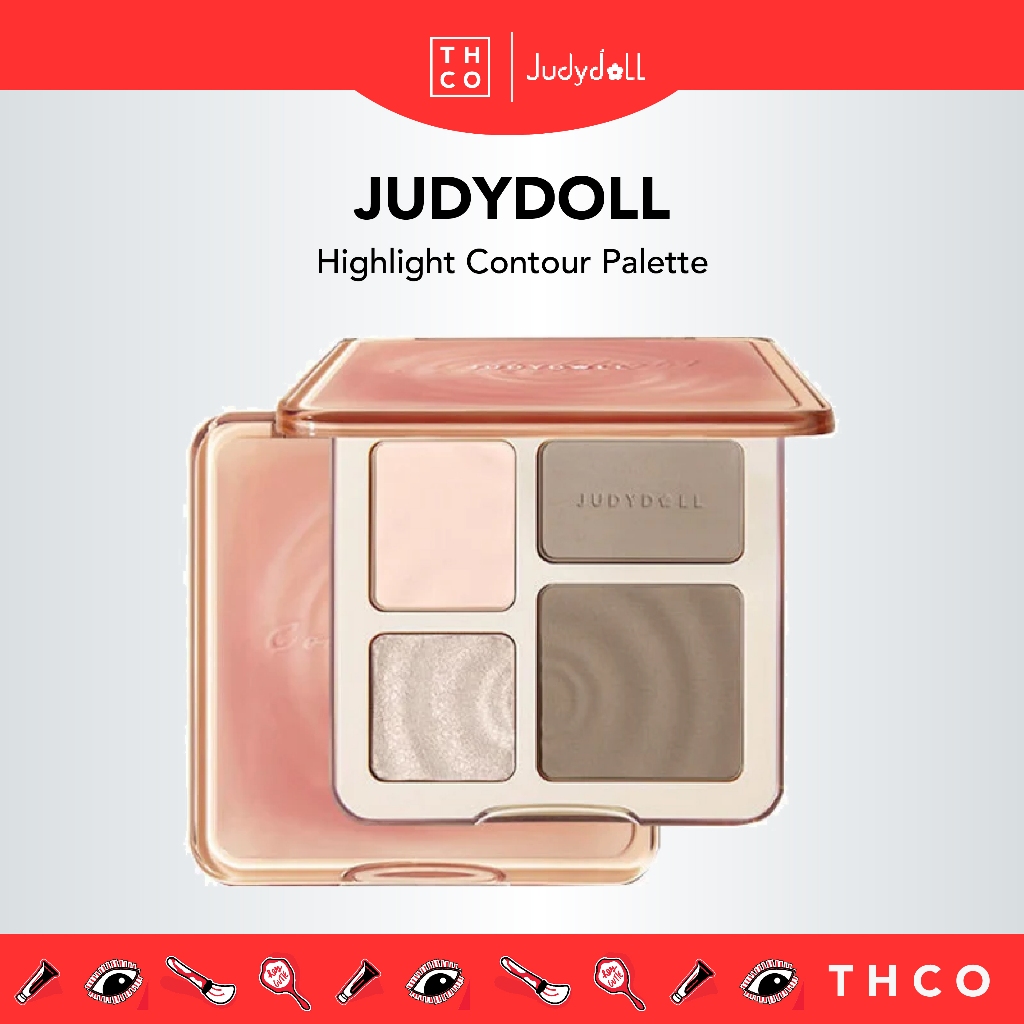 JUDYDOLL Highlight Contour Palette 橘朵高光修容综合盘 提亮阴影泪沟 | Shopee Malaysia