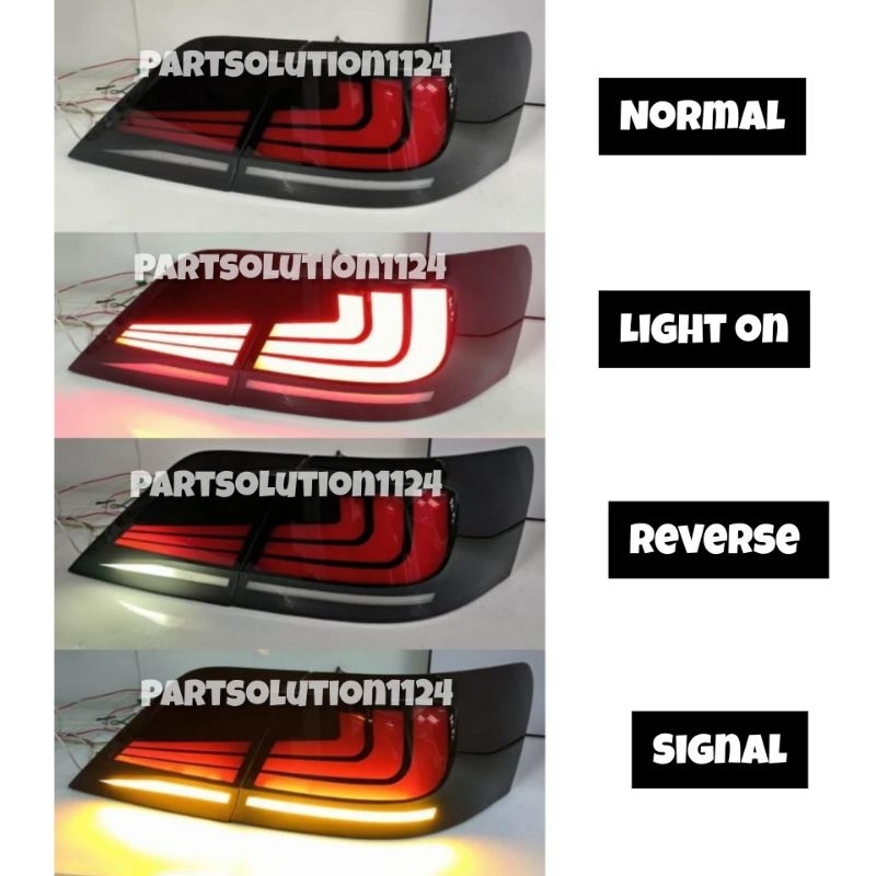 TOYOTA CAMRY ACV40 2006-2011 DYNAMIC LIGHT BAR TAIL LAMP WITH RUNNING ...