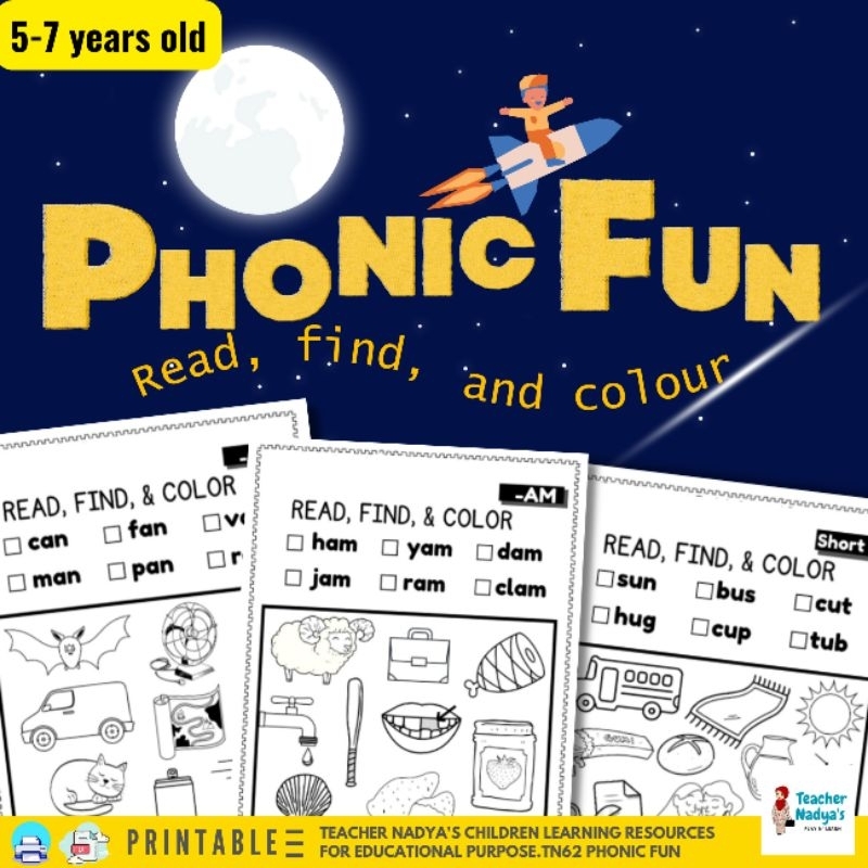 [ Printable / PDF] Phonic Fun Activities | Phonic Coloring | TN62 ...