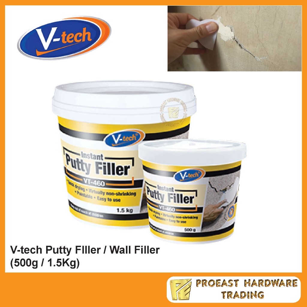 V-tech Putty FIller / Wall Filler (500g / 1.5Kg) | Shopee Malaysia