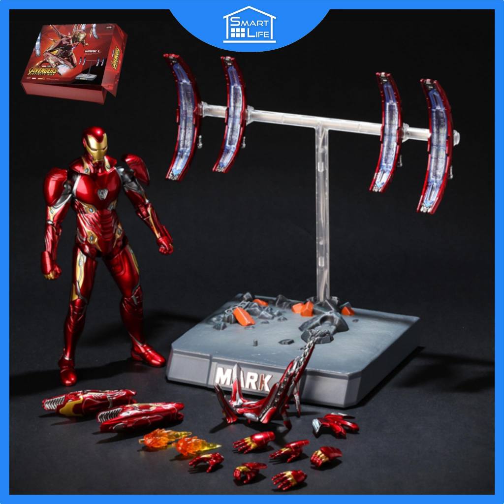 Original Marvel ZD TOYS Ironman Mark 50 Nano Floating Gun With Platform ...