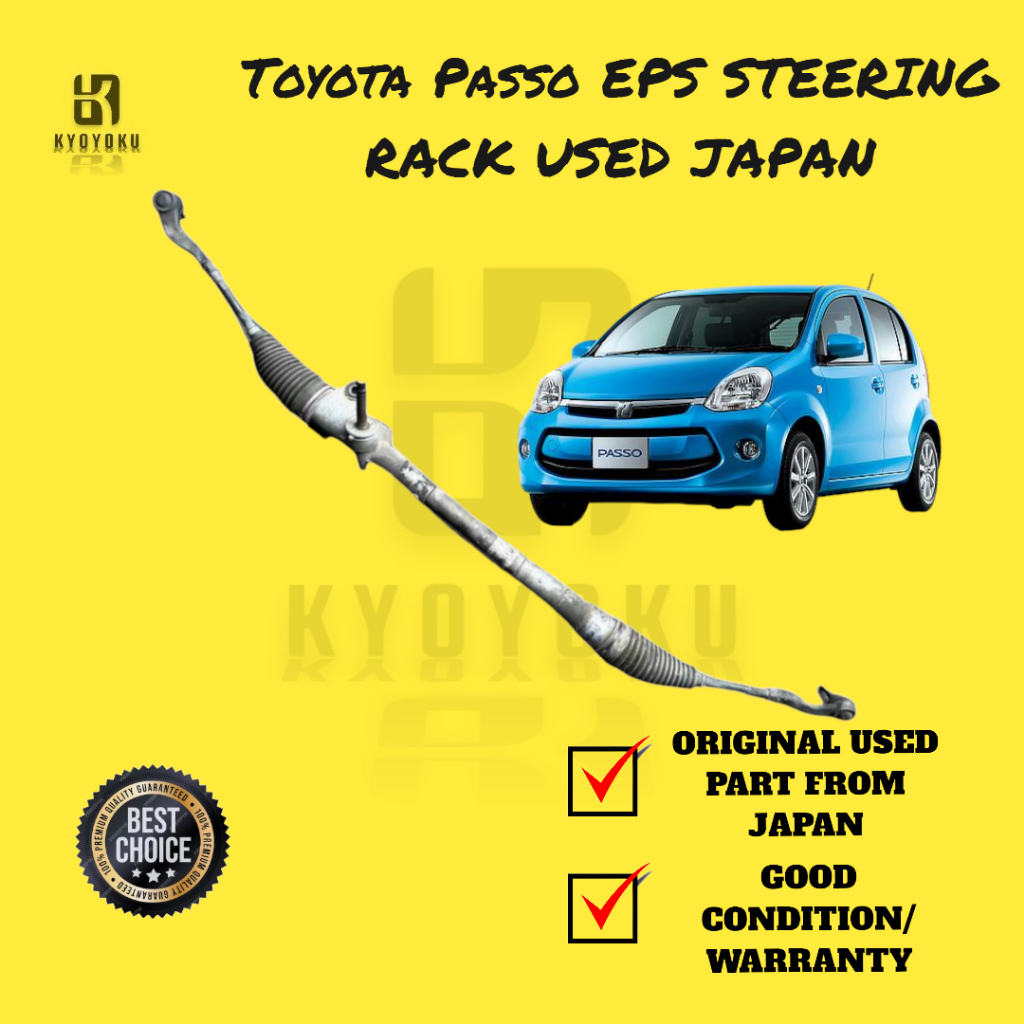 KYOYOKU-Toyota Passo EPS STEERING RACK USED JAPAN | Shopee Malaysia