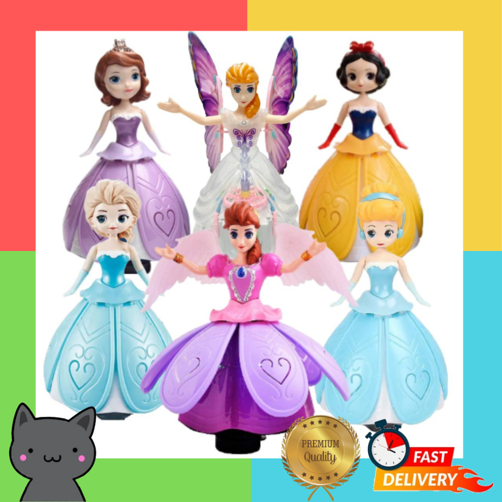 Electric princess dancing with lights and equipped with music that ...