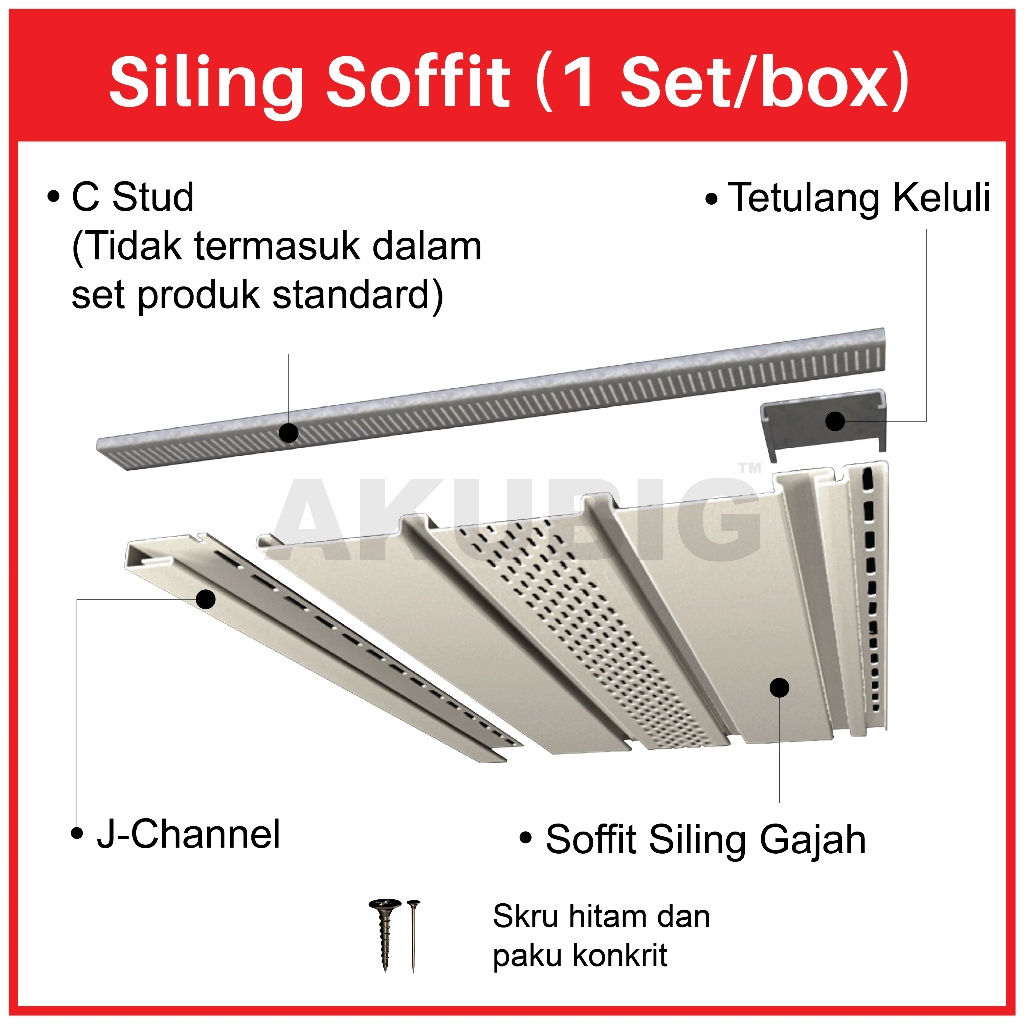 Siling Gajah (Vinyl Soffit) | Shopee Malaysia