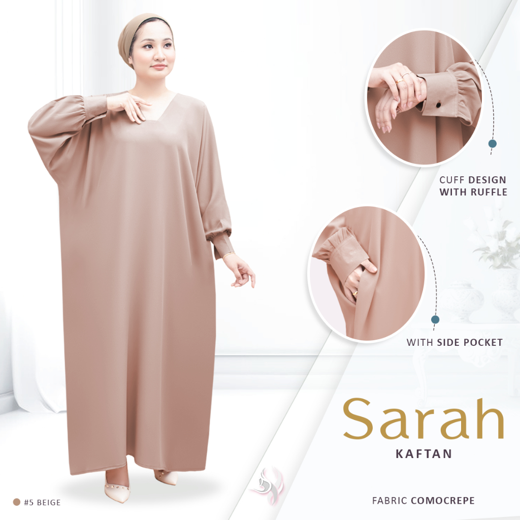 Kaftan SARAH FABRIC COMOCREPE Designed Kaftan for Muslimah by H&H ...
