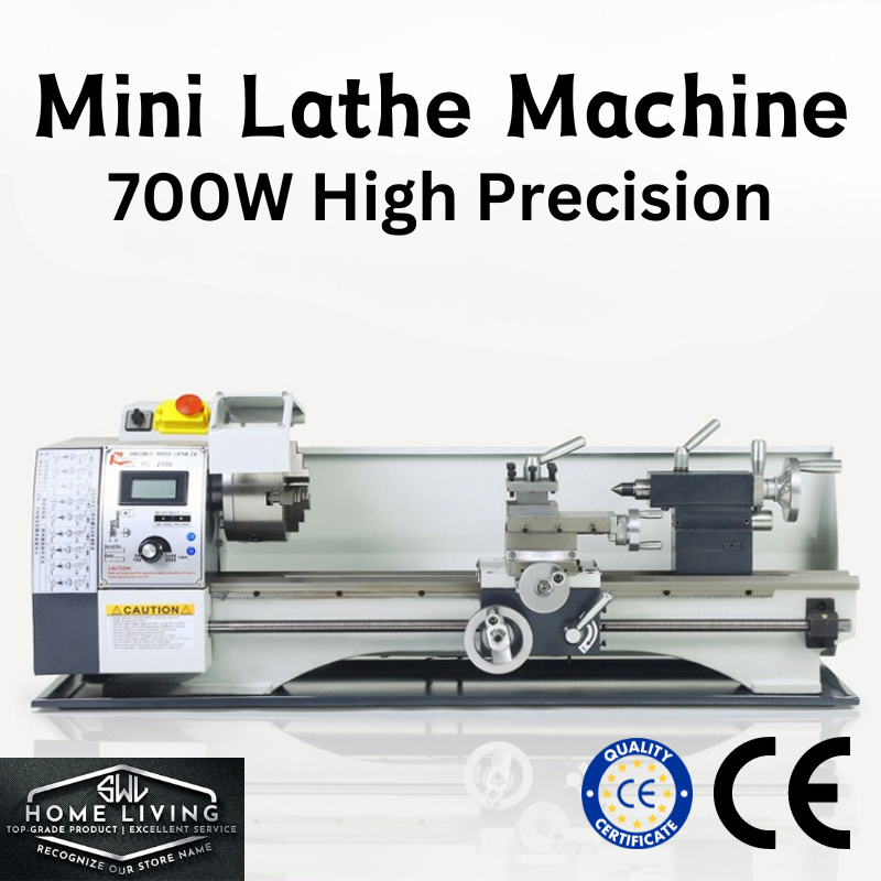 [Ready Stock] 700W Brushless High Precision Mini Lathe Machine Digital ...