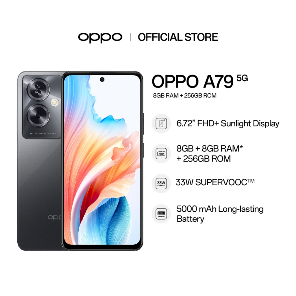 OPPO A79 5G 💥 8GB RAM + 256GB ROM💥5000mAh 🎁FREE GIFT🎁 OPPO MALAYSIA | Shopee Malaysia