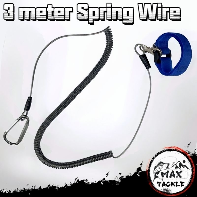 Anti-Hilang Wayar Spring 3 METER Spring Wire Grip Joran Pancing ...