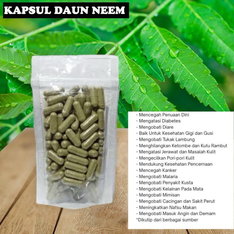 KAPSUL DAUN NEEM SEMAMBU (100biji) | Shopee Malaysia