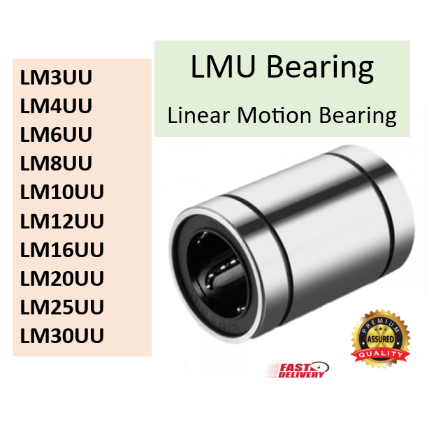 Linear Motion Bearing LM3UU LM4UU LM6UU LM8UU LM10UU LM12UU LM13UU ...