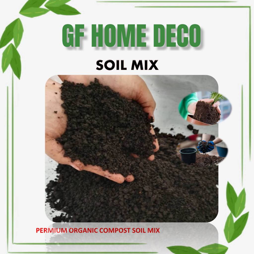 1KG Organik baja Compost Pokok Bunga Potting Mix Black Soil/TOP UP sOIL ...