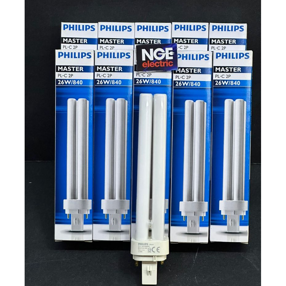 BULB| Philips 2 Pin Master PLC-2P 26W energy saving Philips PLC Light Bulb Best Seller | Shopee ...