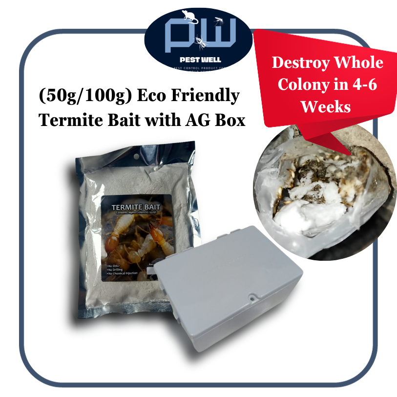 (50g/100g) Eco FRiendly Termite Bait with AG Box/ Destroy Whole Colony ...