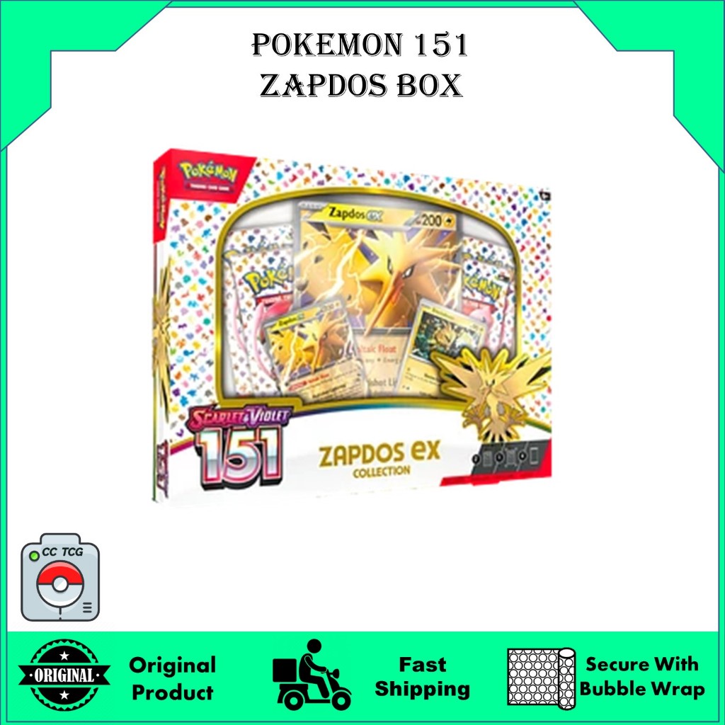 ORIGINAL Pokemon TCG: SV3.5 Zapdos Ex Box | Shopee Malaysia