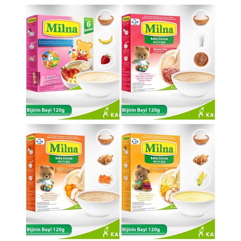 MILNA BABY CEREAL 120G (Dry Cereal for Infants & Young Children ...