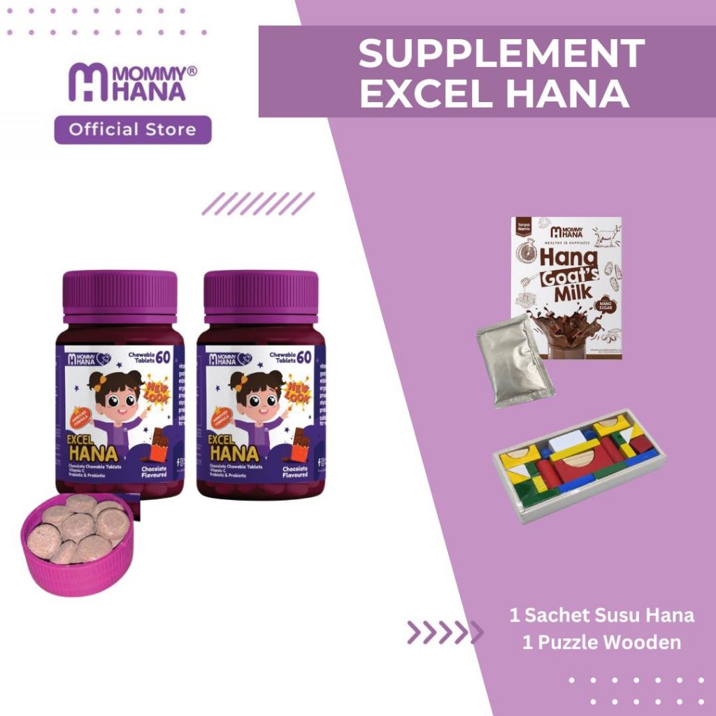 🔥VITAMIN MINDA EXCEL HANA | SUPPLEMENT MOMMYHANA | BRAIN BOOSTER KANAK KANAK | APPETON VITAMIN C ...
