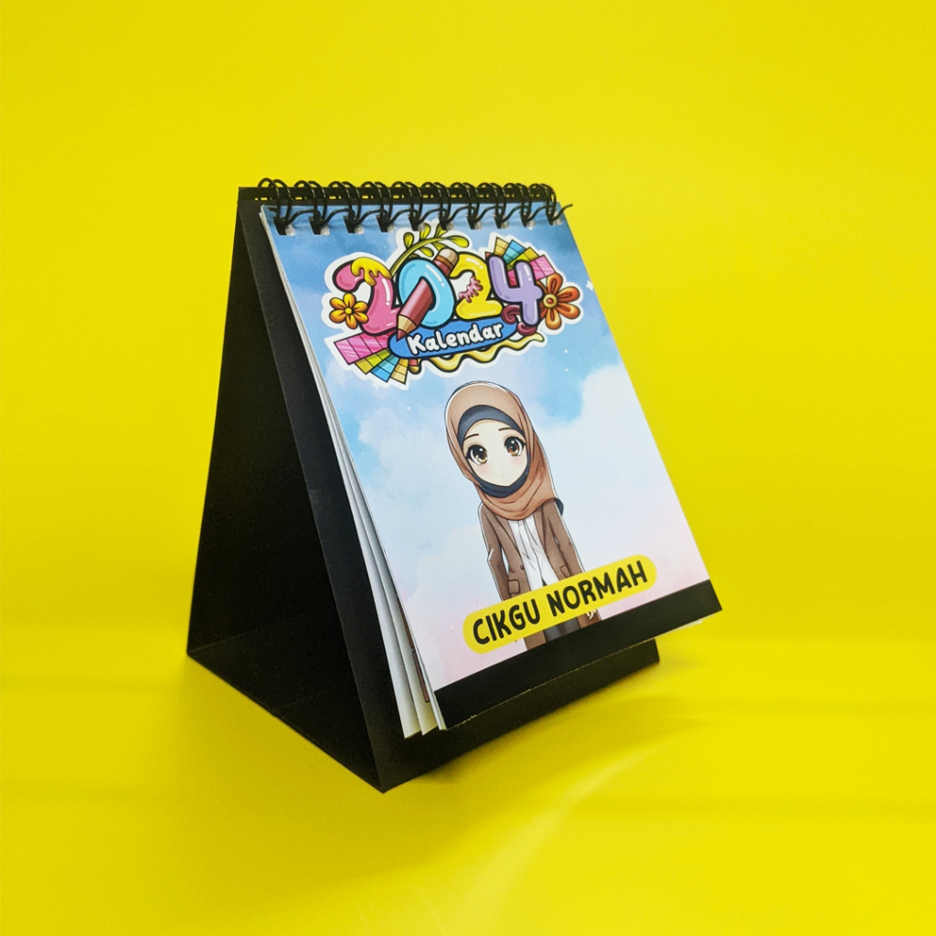 Mini Kalendar Meja 2024 ( Soft Stand ) Custom Design | Shopee Malaysia