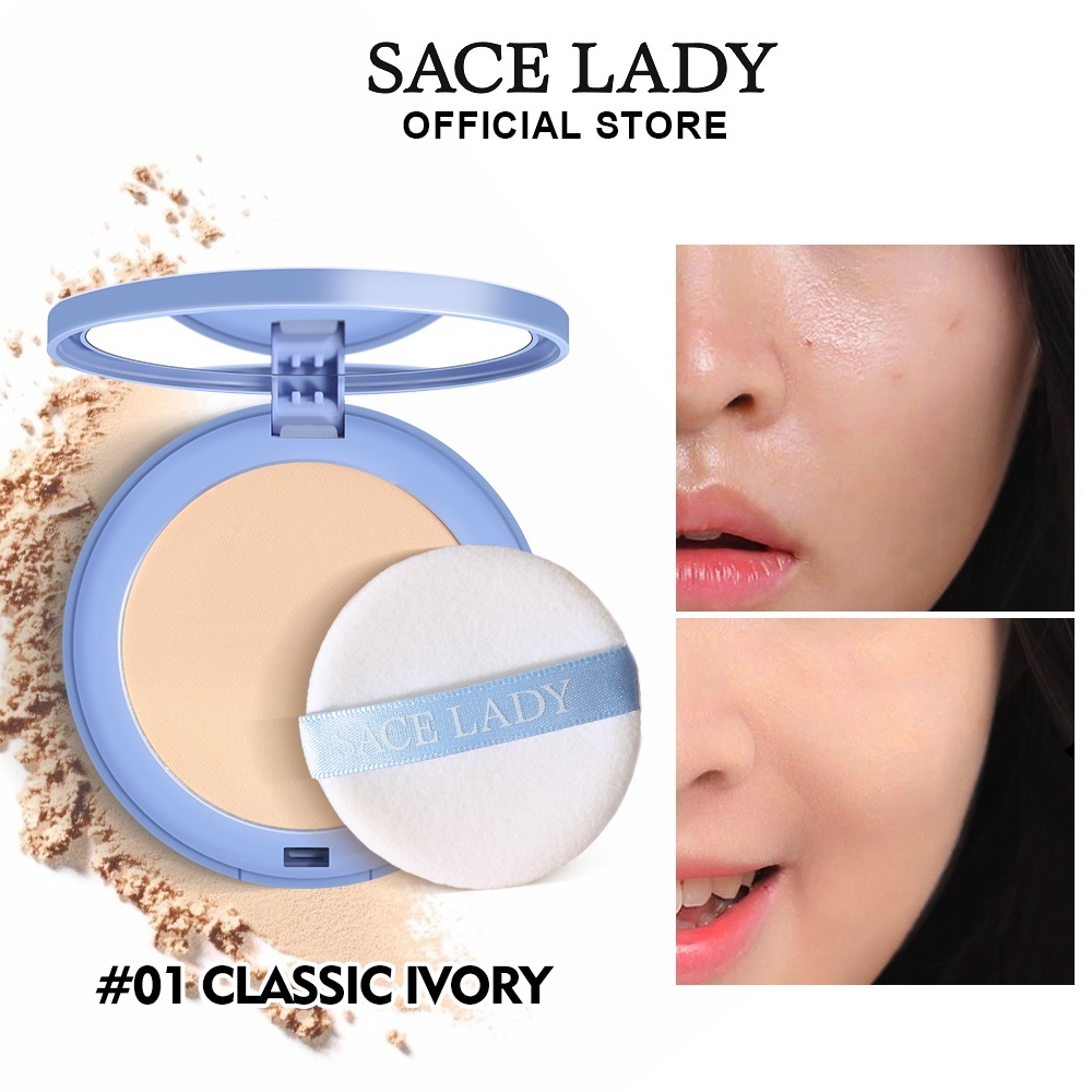 SACE LADY Oil-control Compact Powder Foundation (CLASSIC IVORY ...