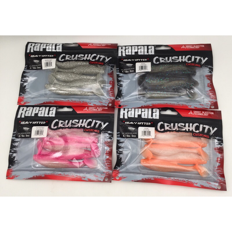 RAPALA CRUSHCITY SOFT BAITS CREEPER HEAVY HITTER RUBBER PLASTIC ...