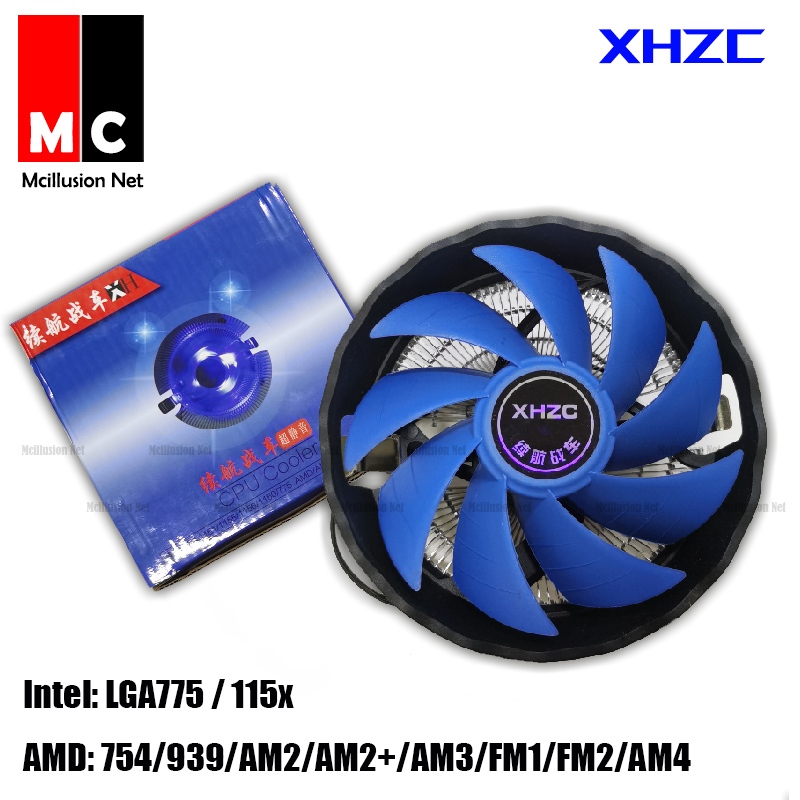 【Ready Stock】XHZC CPU Cooler 3pin Computer CPU Fan Heatsink fan AMD ...