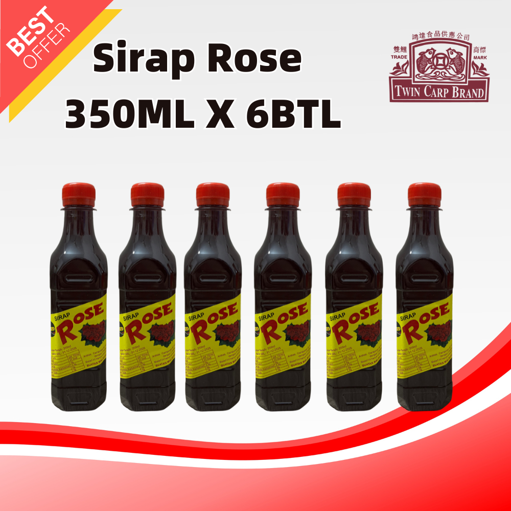Rose Syrup 350ML Pati Sirap Berperisa Ros Bandung | Shopee Malaysia