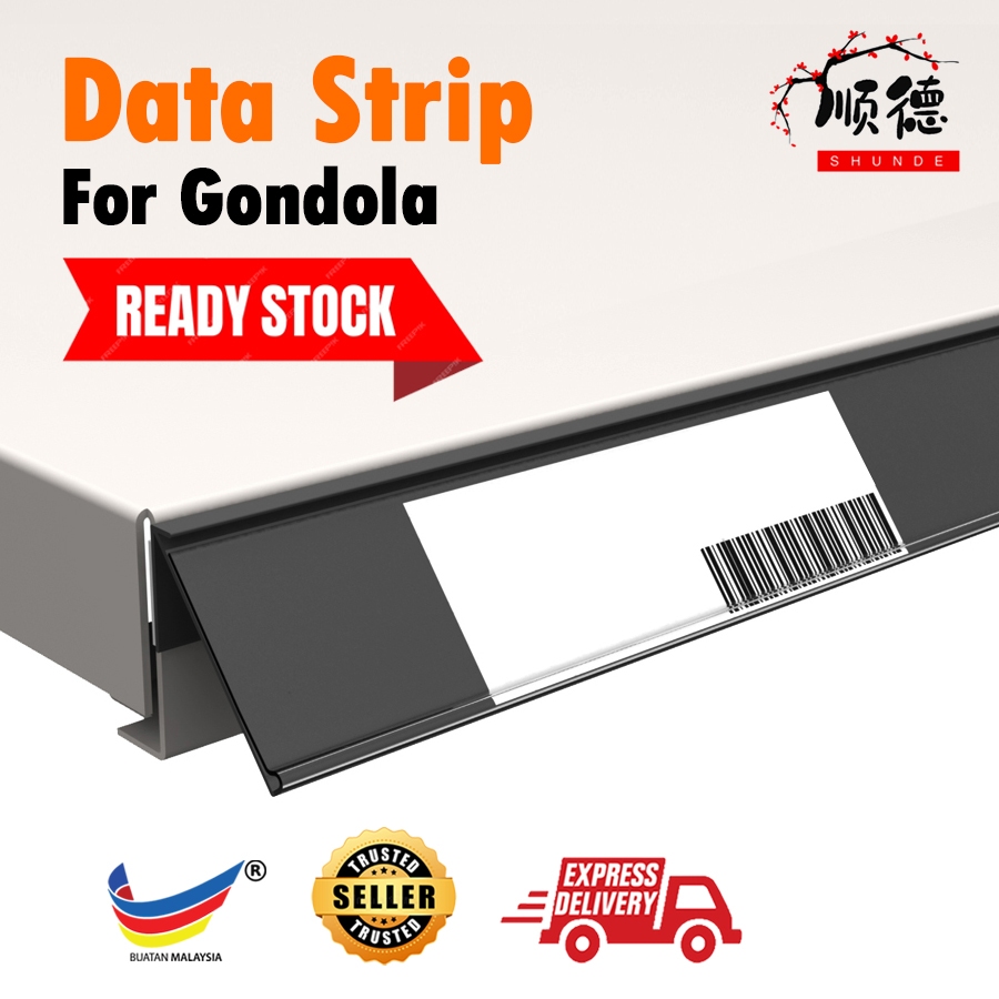 DATA STRIP Price Tag / Gondola Shelving Holder / Supermarket Rack ...