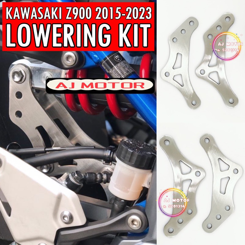 KAWASAKI Z900 2015-2023 LOWERING KIT LOWER RENDAH MONOSHOCK SUSPENSION ...