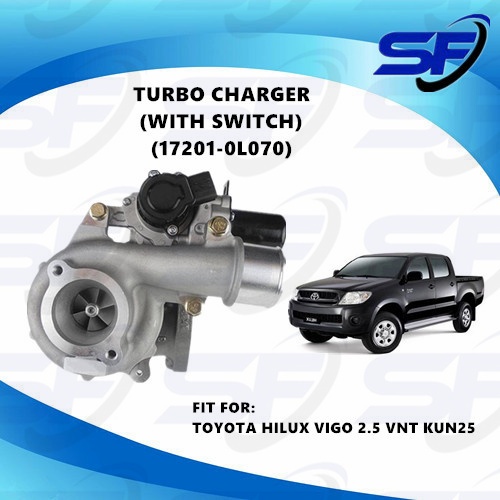 TOYOTA HILUX VIGO 2.5 VNT KUN25 TURBO CHARGER (WITH SWITCH) (17201 ...