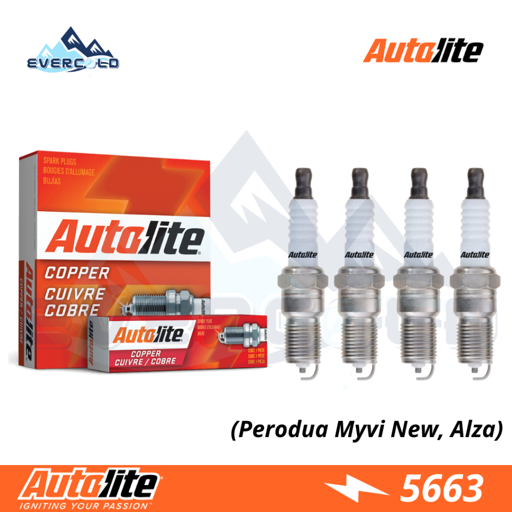 AUTOLITE® 5663 COPPER Spark Plug For Perodua Myvi, Alza (SINCE 1936 ...