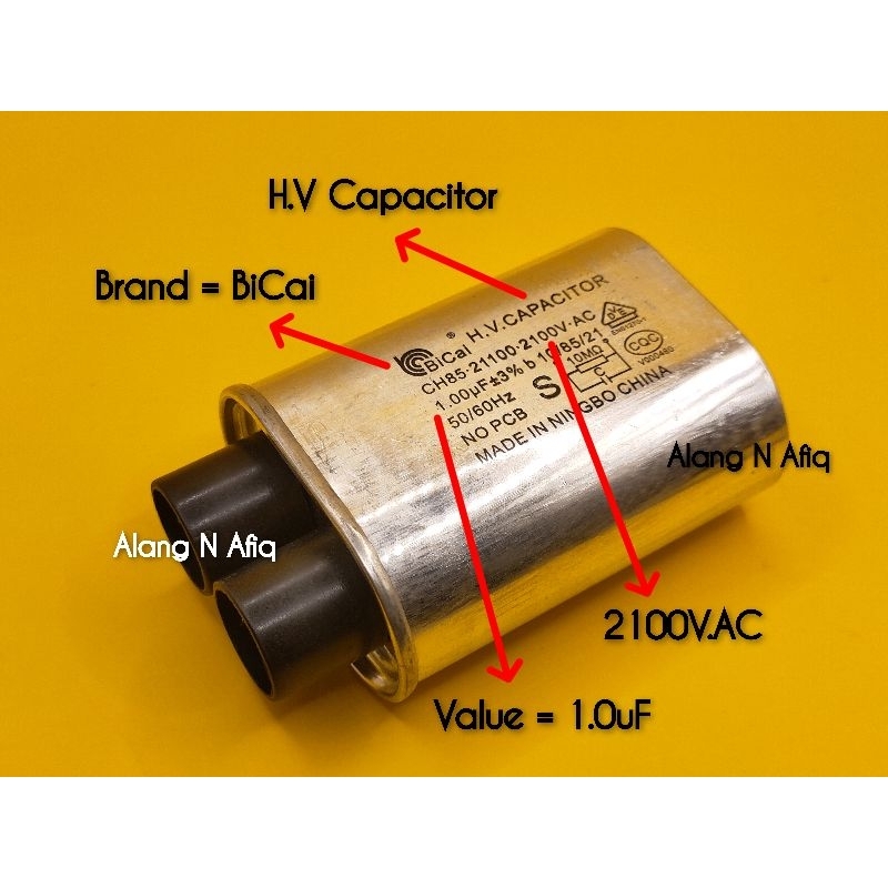 💥 Ready Stock 💥 High Quality BiCai HV Capacitor 1.0uF Microwave High ...