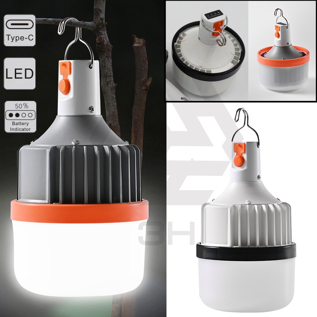 3H Lampu Mentol LED BT-6020 100W Kecemasan T95/T120 Boleh Cas Boleh ...