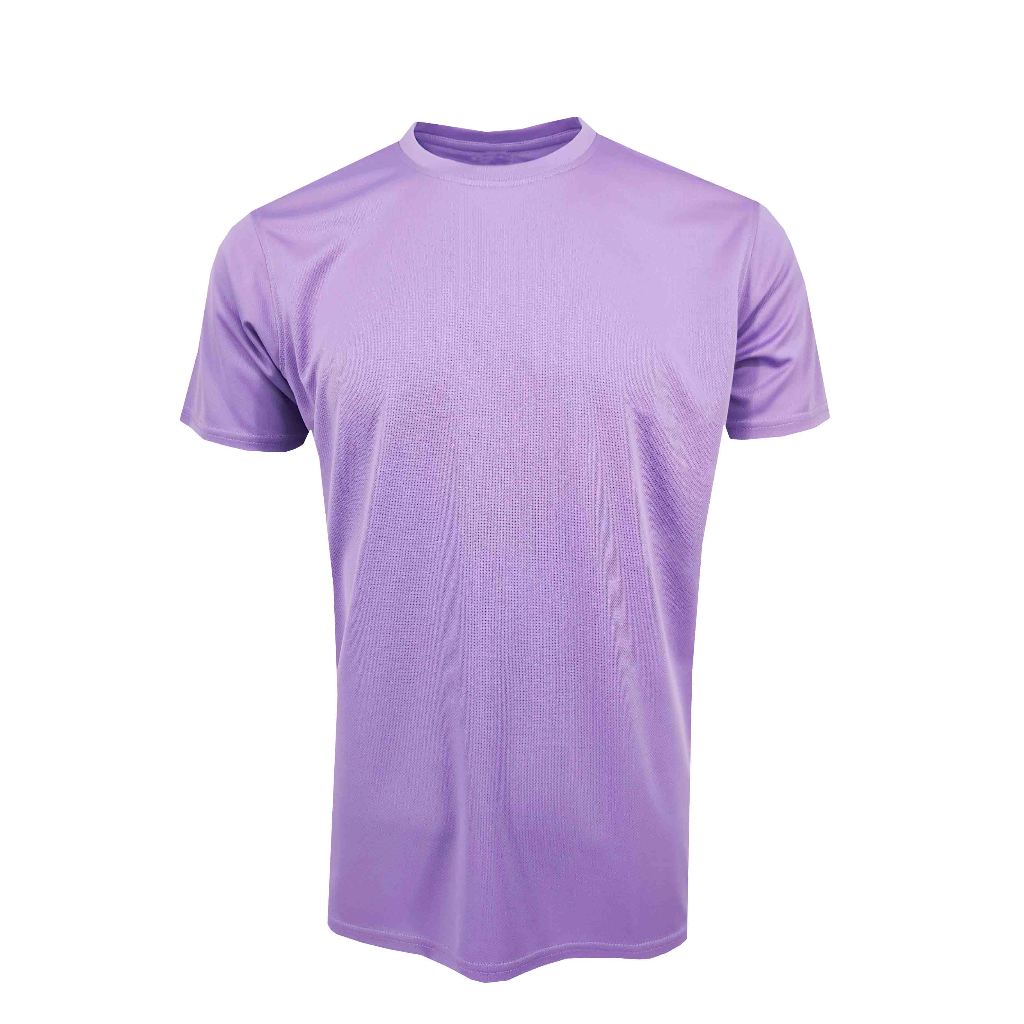 RIGHTWAY Quick Dry Round Neck T-Shirt Unisex Microfiber Plain Jersey ...