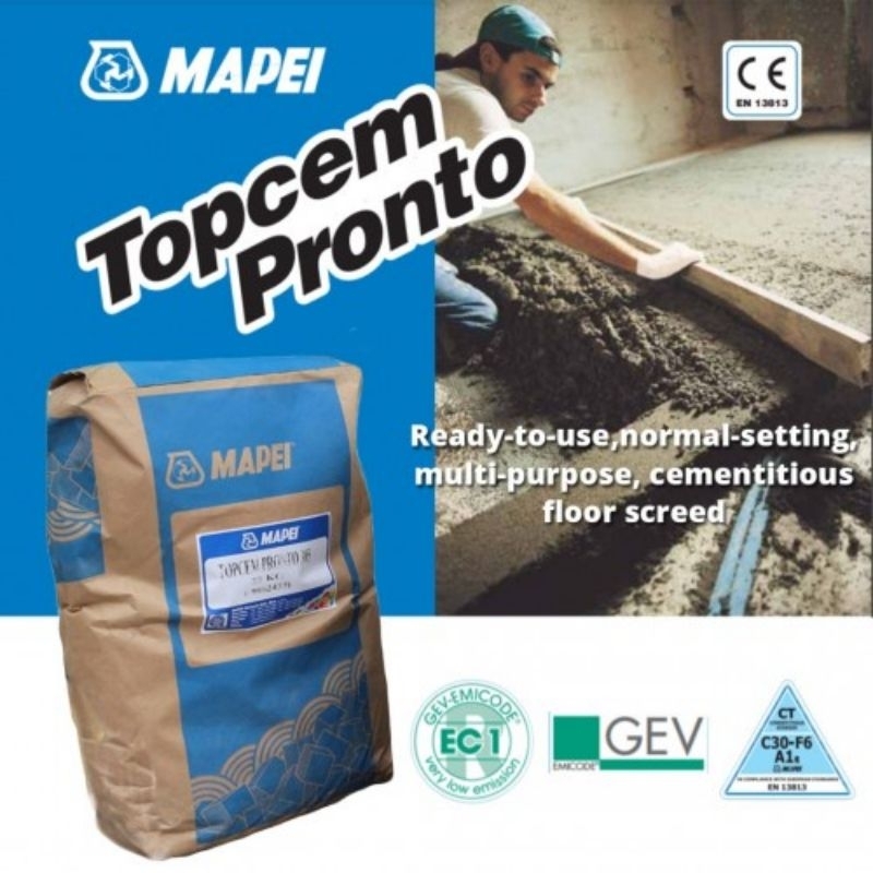 MAPEI TOPCEM PRONTO 305 (25KG) Ready to use, Pre-packed mortar for ...