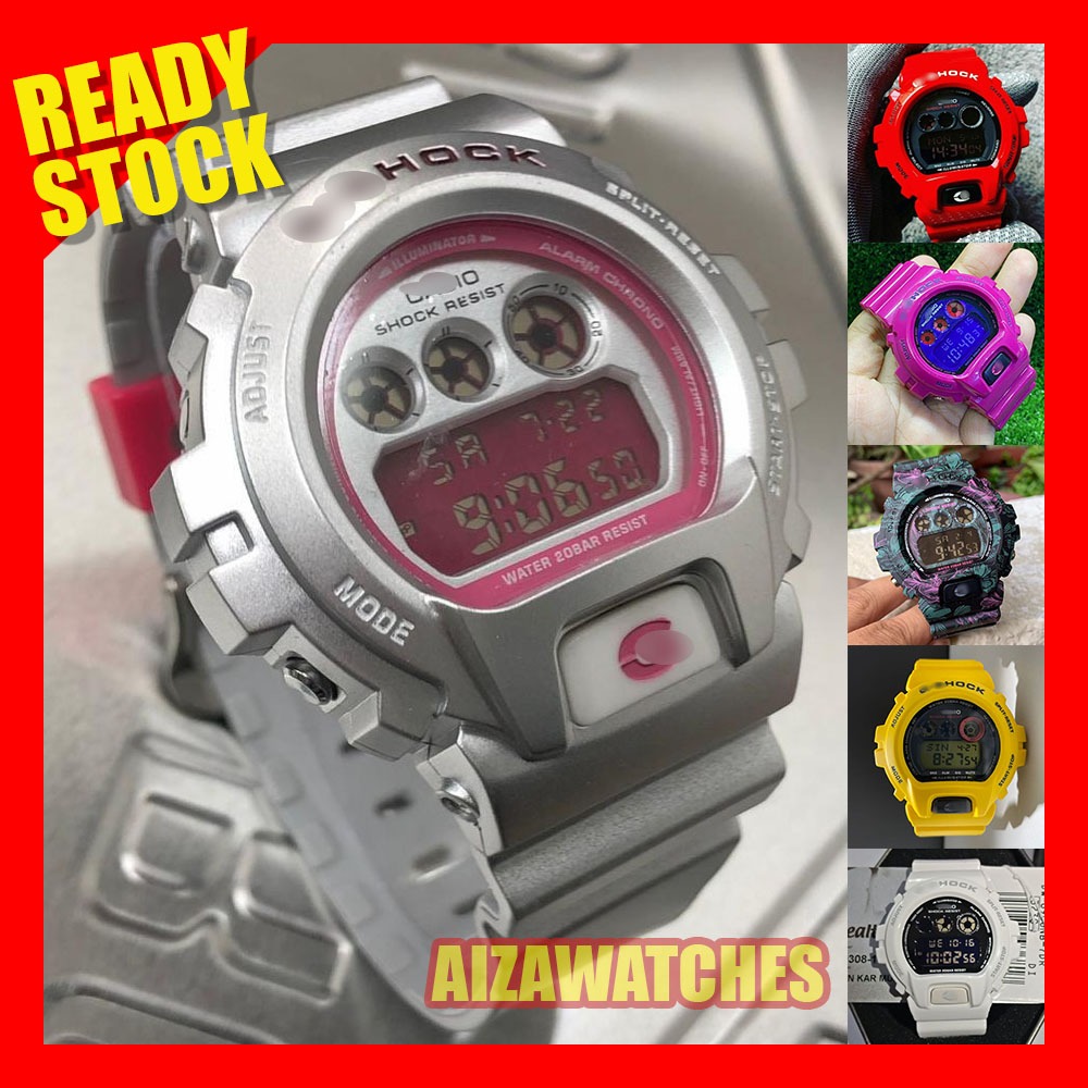 G-SHOCK DW6900 CB8 GREY PINK - Jam Tangan Lelaki / Jam Tangan Perempuan ...