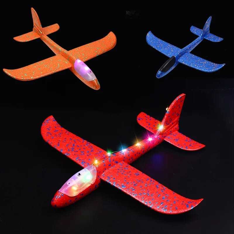 48cm Hand-thrown airplane direct slewing double model toy airplane ...