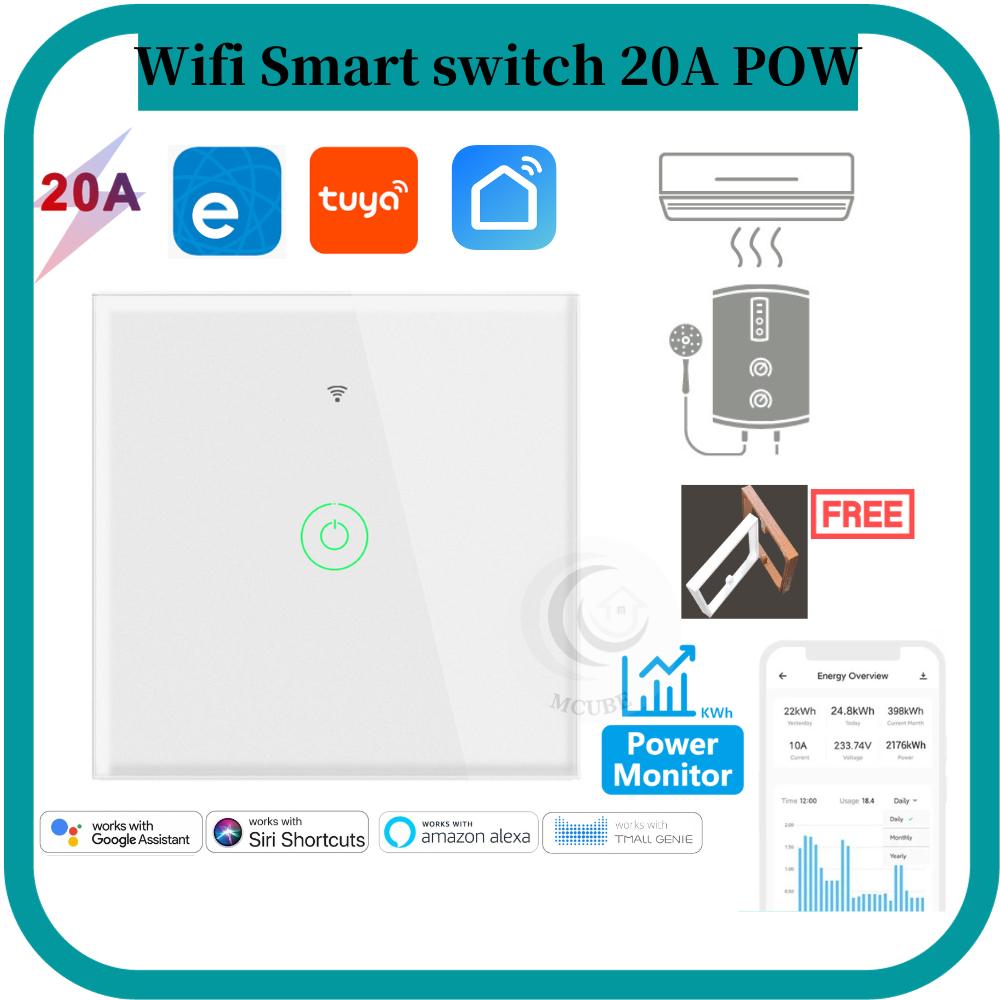 Aircond Water Heater Smart Switch 20A Power Monotoring POW eWeLink ...