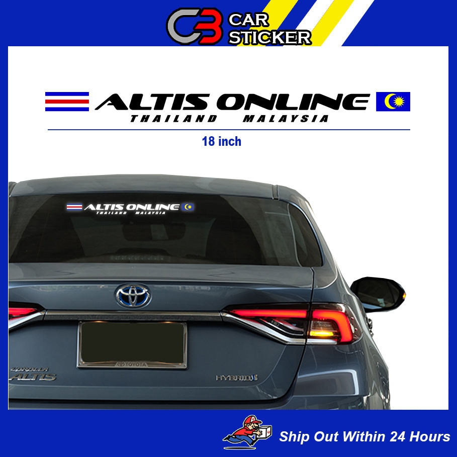 Altis online thailand malaysia toyota car sticker / cs097 | Shopee Malaysia