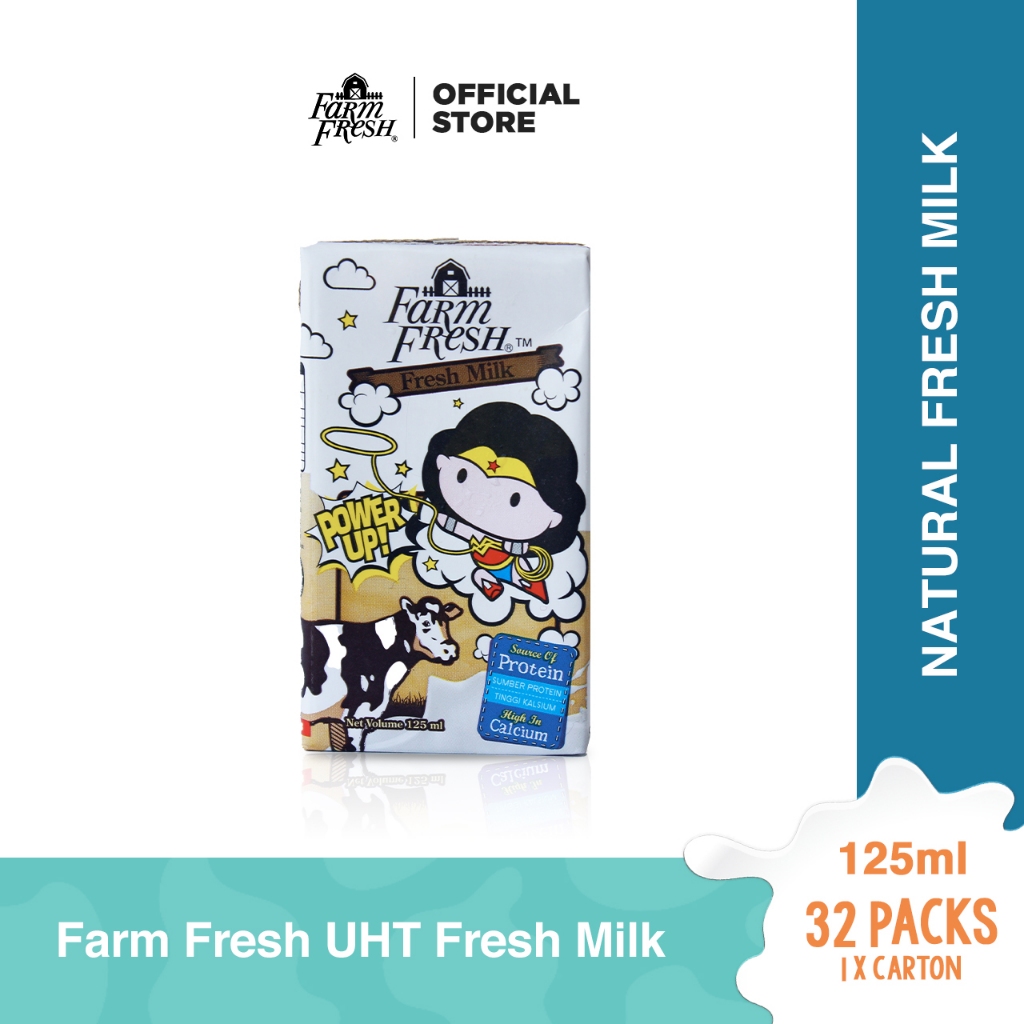 Farm Fresh UHT Fresh Milk 125ml x 32 Packs | Shopee Malaysia