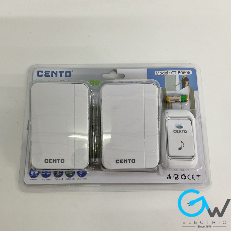 CENTO WIRELESS DIGITAL DOOR CHIME WITH SINGLE & DUAL - CTB06/CTB0606 ...