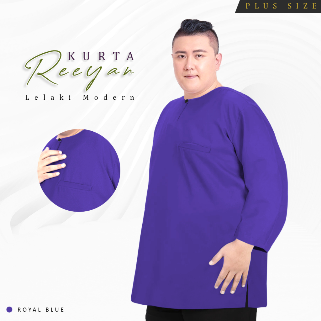 New Arrival *Plus Sizes* Kurta Reeyan lelaki Modern Plain by H&H ...