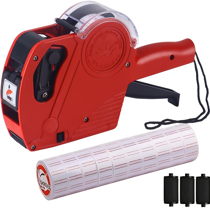 MX-5500 8-digit Price Label Gun With 5000 Sticker Labels And 3 Ink ...