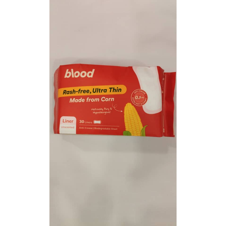 BLOOD Pad Ultra-thin Corn Liners 30's | Shopee Malaysia